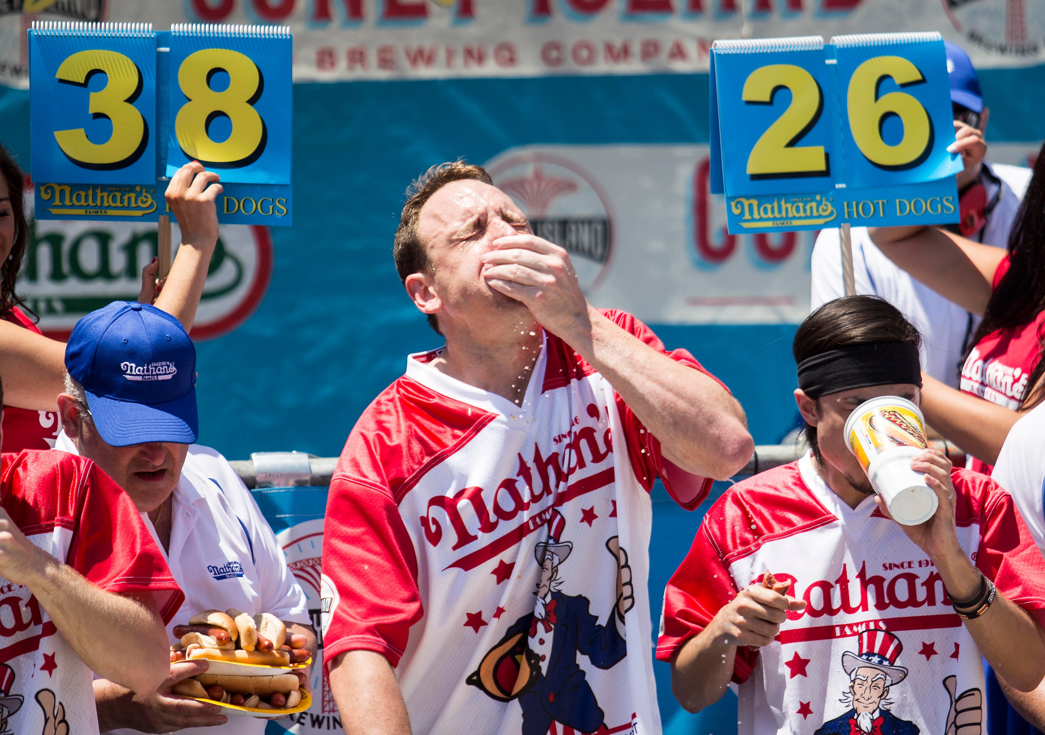 Joey Chestnut Wins His 10th Nathan s Famous Hot Dog Eating Contest