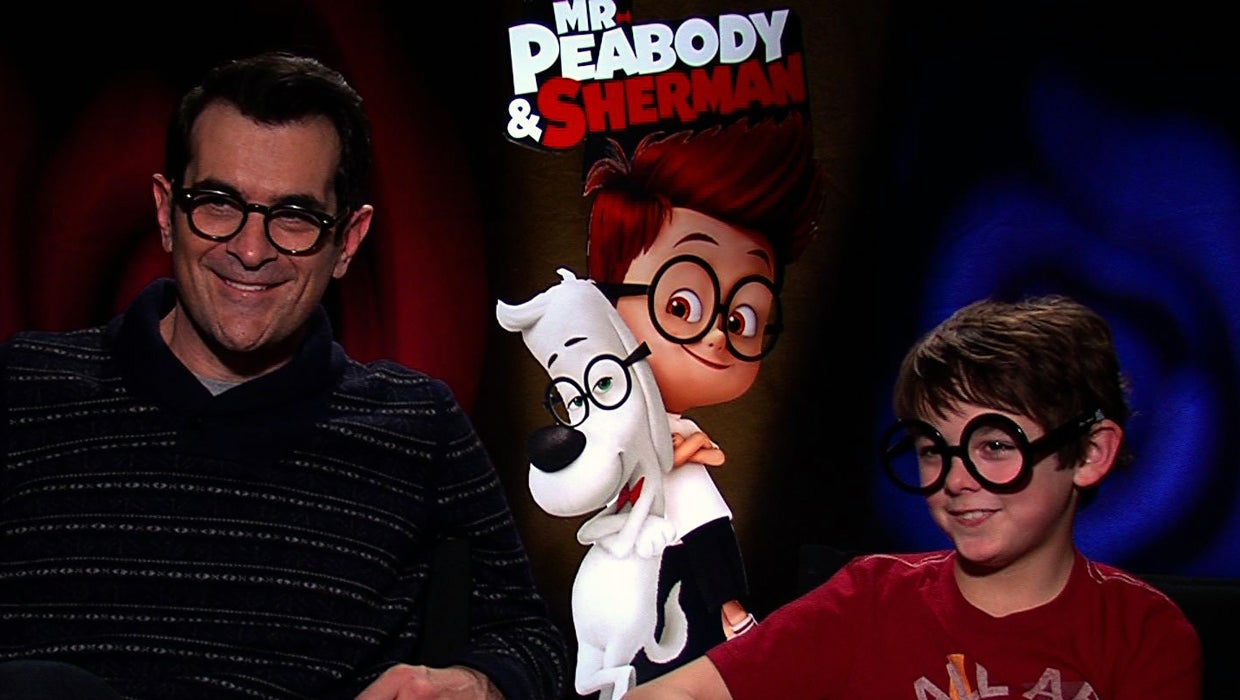 "Mr. Peabody and Sherman" stars on voicing famous characters - CBS News