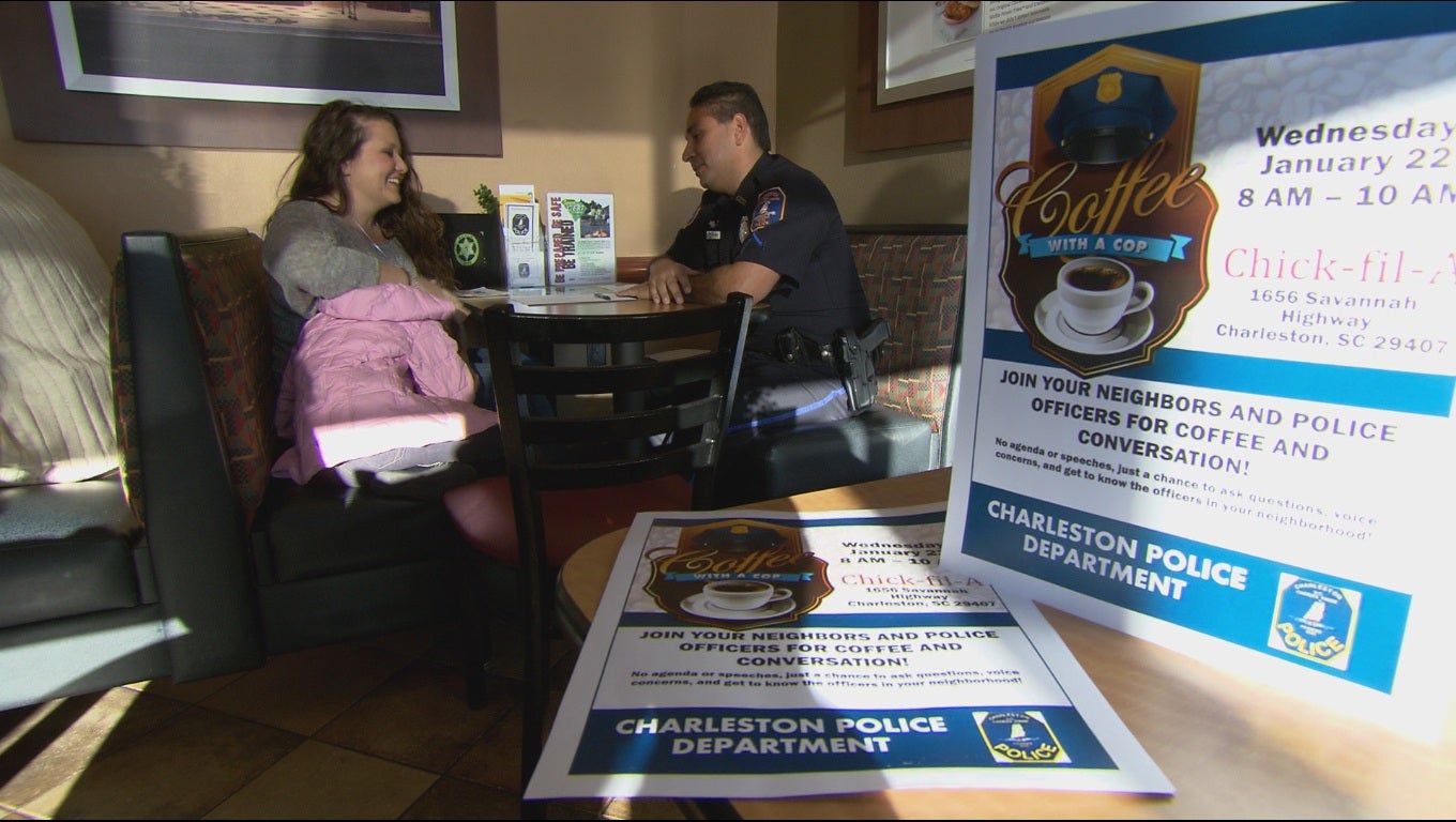 Police use Coffee with a Cop to fight crime - CBS News