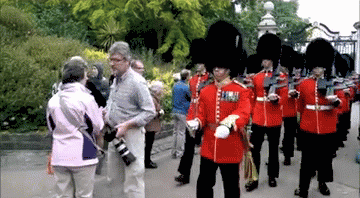 Viral video proves Queen's Guard doesn't stop for anything - CBS News