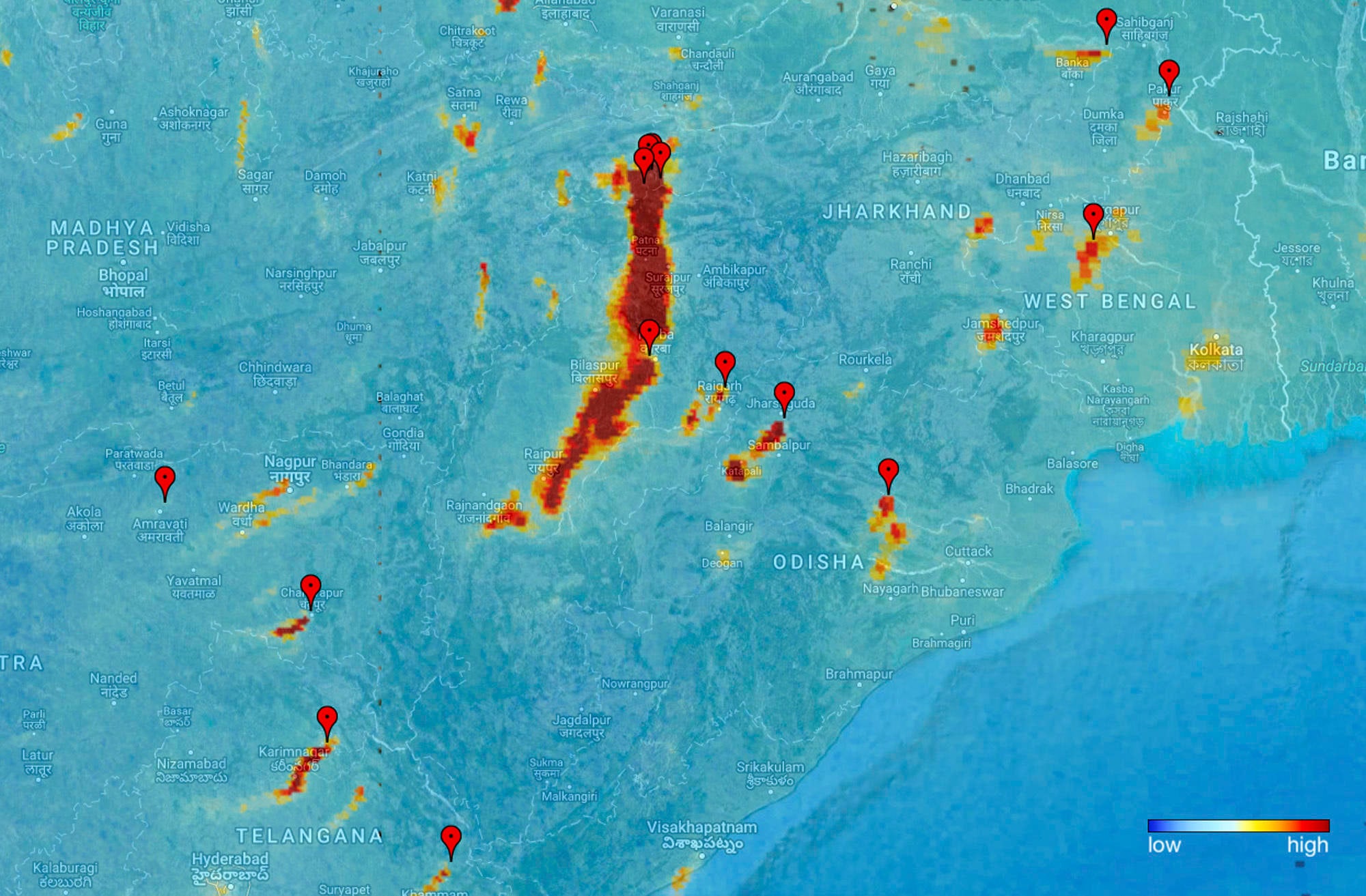 Satellite images show levels of air pollution around the world - CBS News
