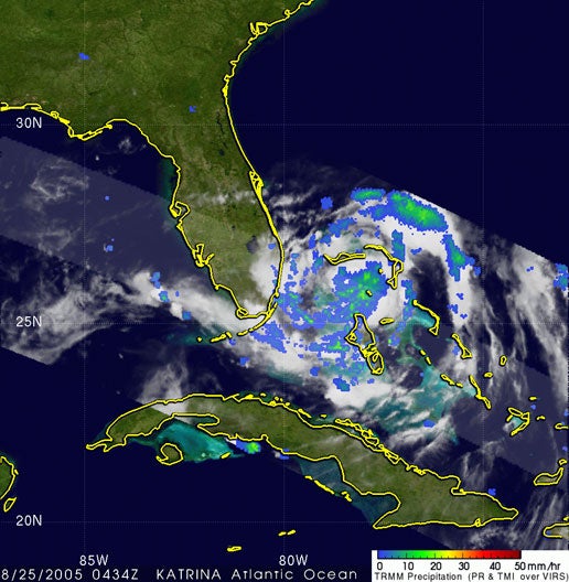 Katrina: Tracking the Course of a Killer Storm from Space