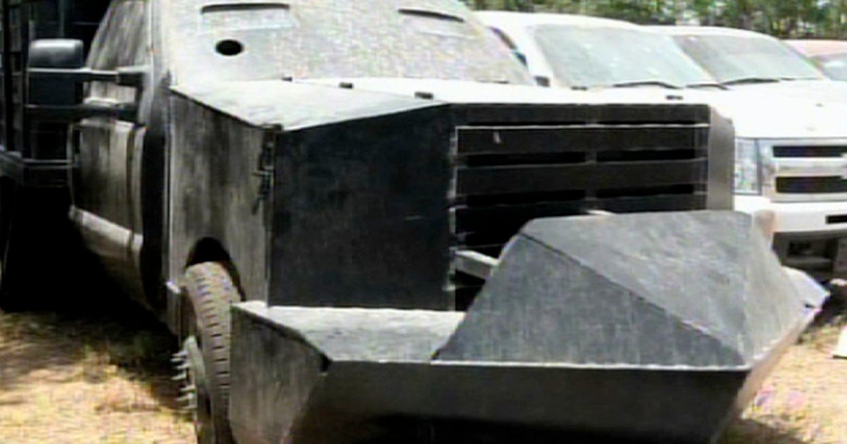 Homemade narco tanks seized in Mexico - CBS News