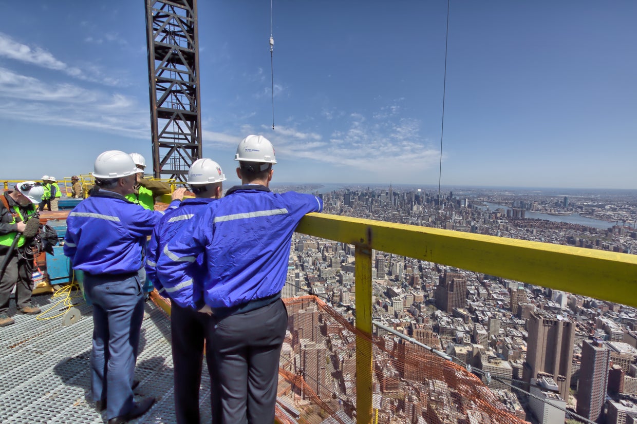 One World Trade Center reaches full height - CBS News