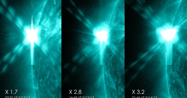 The Sun s Strongest Solar Flare This Year Captured In NASA Video CBS News