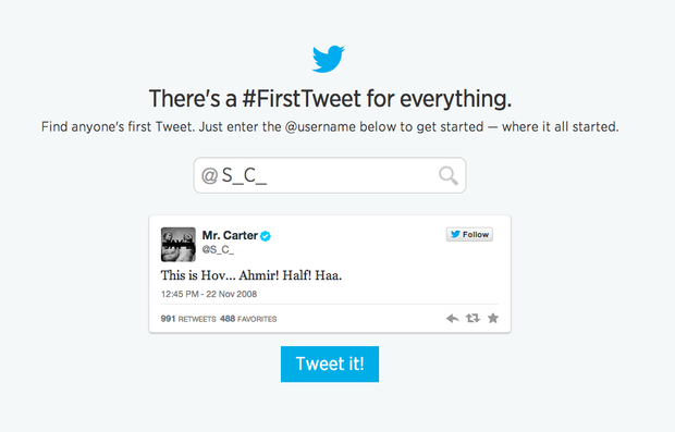 Famous first tweets - CBS News