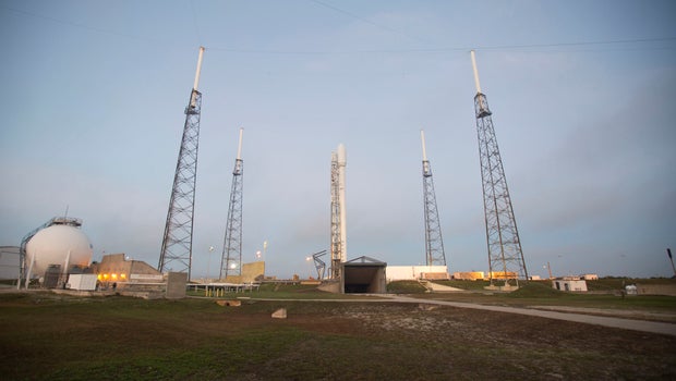 SpaceX rocket launch to ISS scrubbed due to helium leak - CBS News