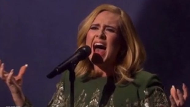 Watch Adele Perform Hello Live For First Time Cbs News