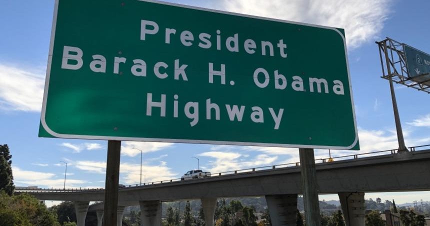 Stretch Of 134 Freeway Gets 'President Barack H. Obama Highway' Signs ...