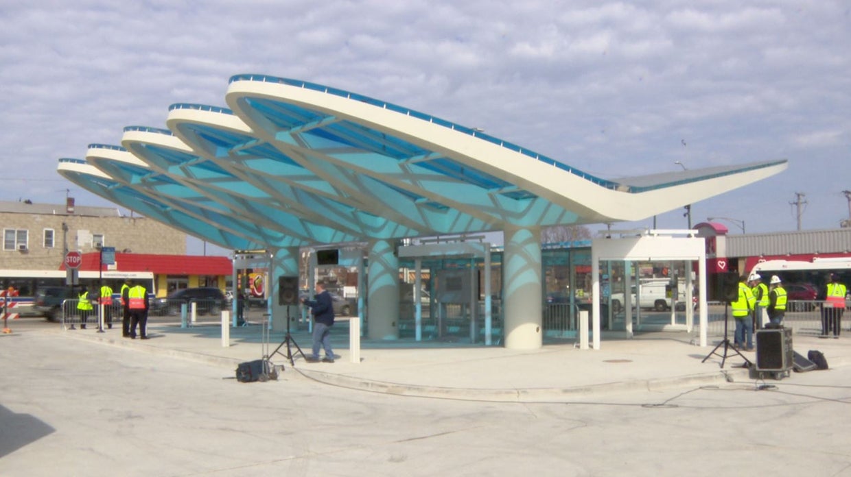 New $17 Million Blue Line Belmont Station Finished - CBS Chicago