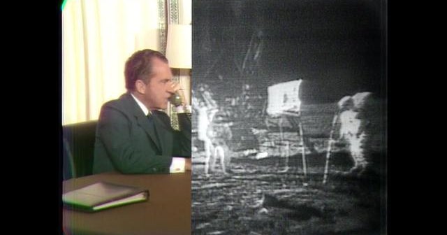 President Nixon talks to Apollo 11 astronauts on the moon - CBS News