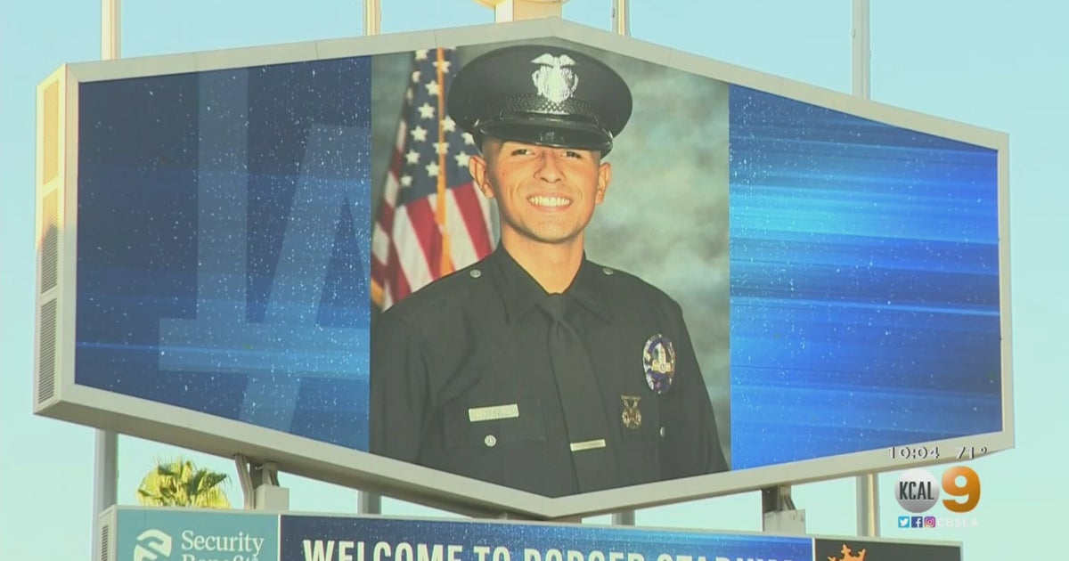 Slain LAPD Officer Juan Diaz Remembered In Special Ceremony At Dodger ...