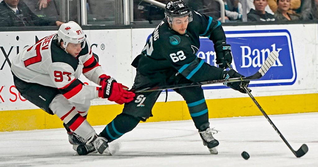 Couture Scores in OT as Sharks Top Devils 3-2 - CBS San Francisco