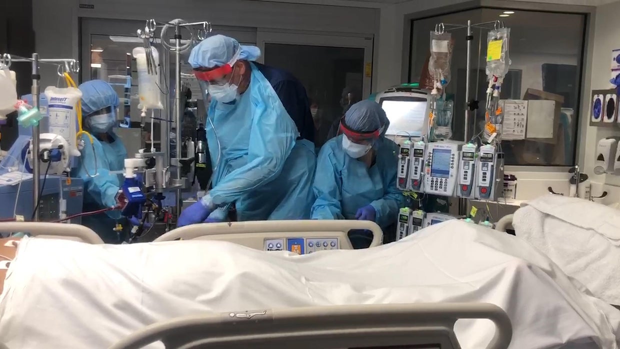 A rare look inside hospitals battling coronavirus - 60 Minutes - CBS News