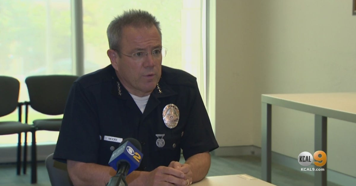 Only On: LAPD Chief Michel Moore Talks About Department's Future - CBS ...