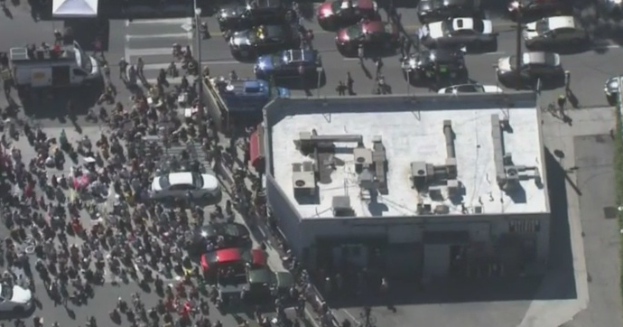 Protesters Gather At Silver Lake Trader Joe's To Demand Justice For ...