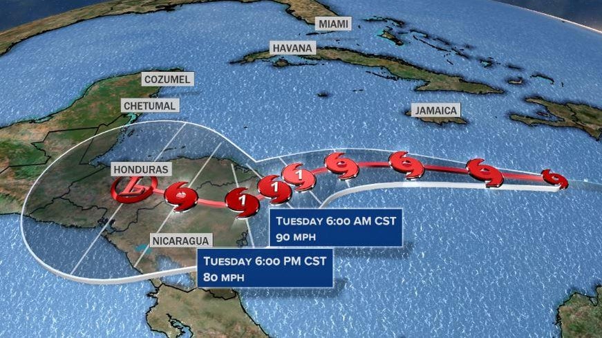 Tropical Storm Eta forms, tying record for most named storms in a ...