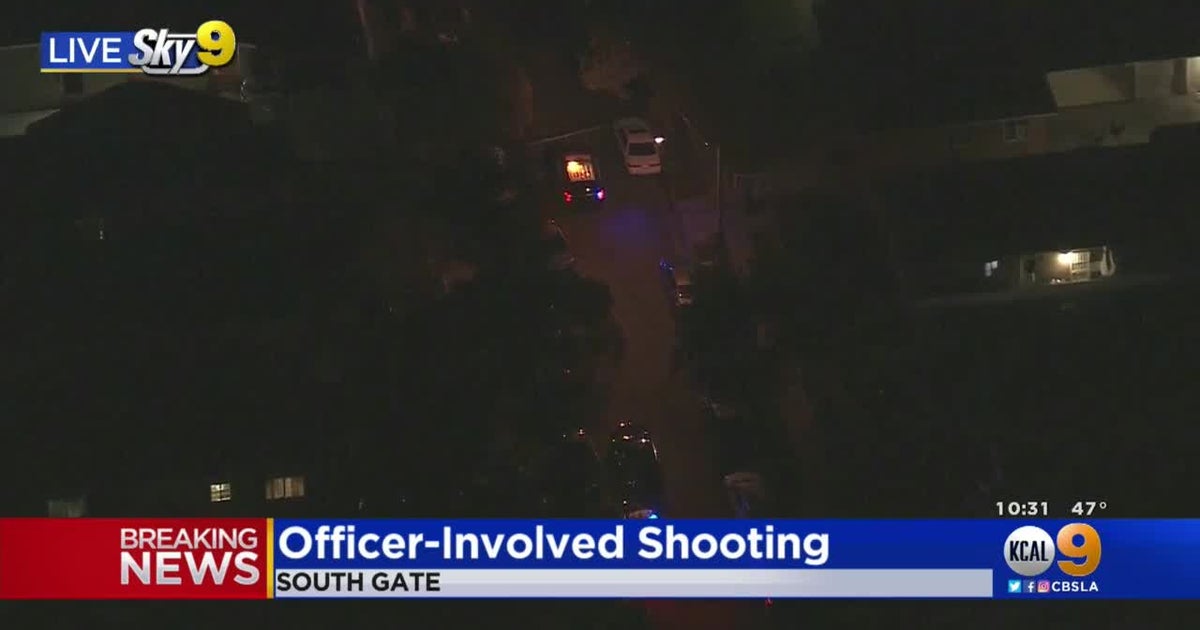 Officer-Involved Shooting In South Gate Sends Suspect To Hospital - CBS ...
