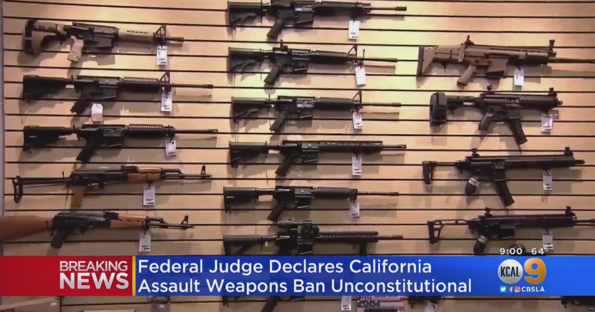 Federal Judge Overturns California's Assault Weapons Ban - CBS Los Angeles