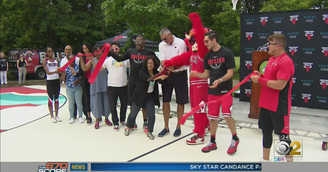 Bulls, Chicago Park District Unveil Refurbished Basketball Court At ...