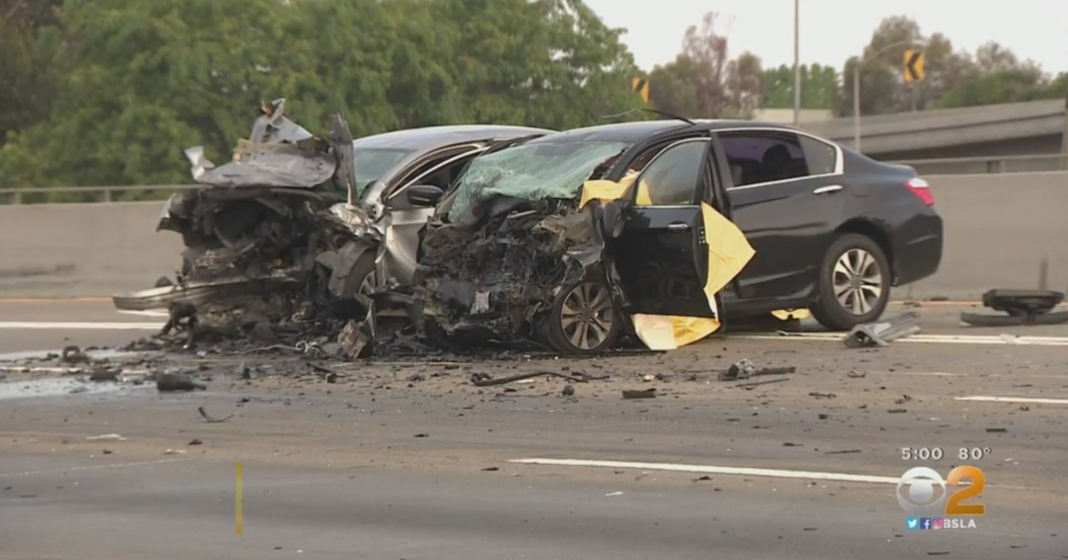 2 Killed In Wrong-Way Crash On 91 Freeway In Long Beach - CBS Los Angeles