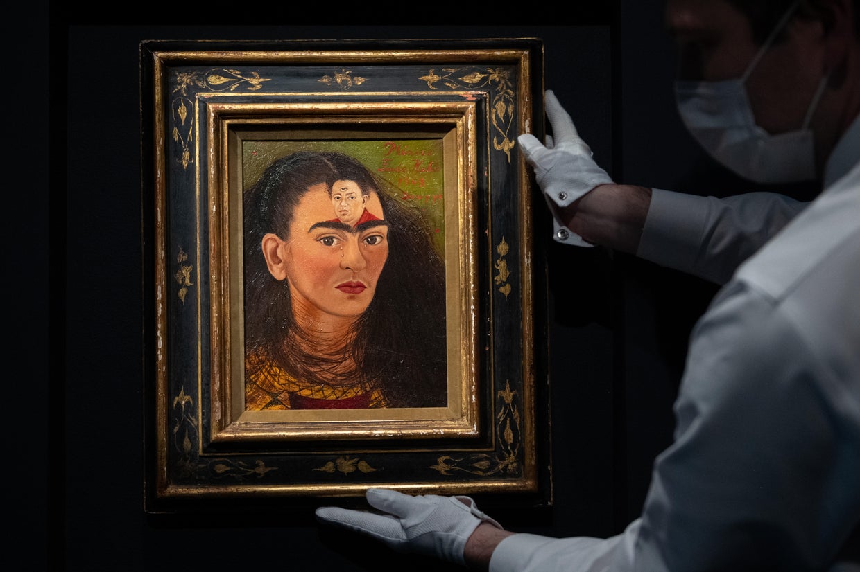 Frida Kahlo's self portrait sells for nearly $35 million, the most ever ...