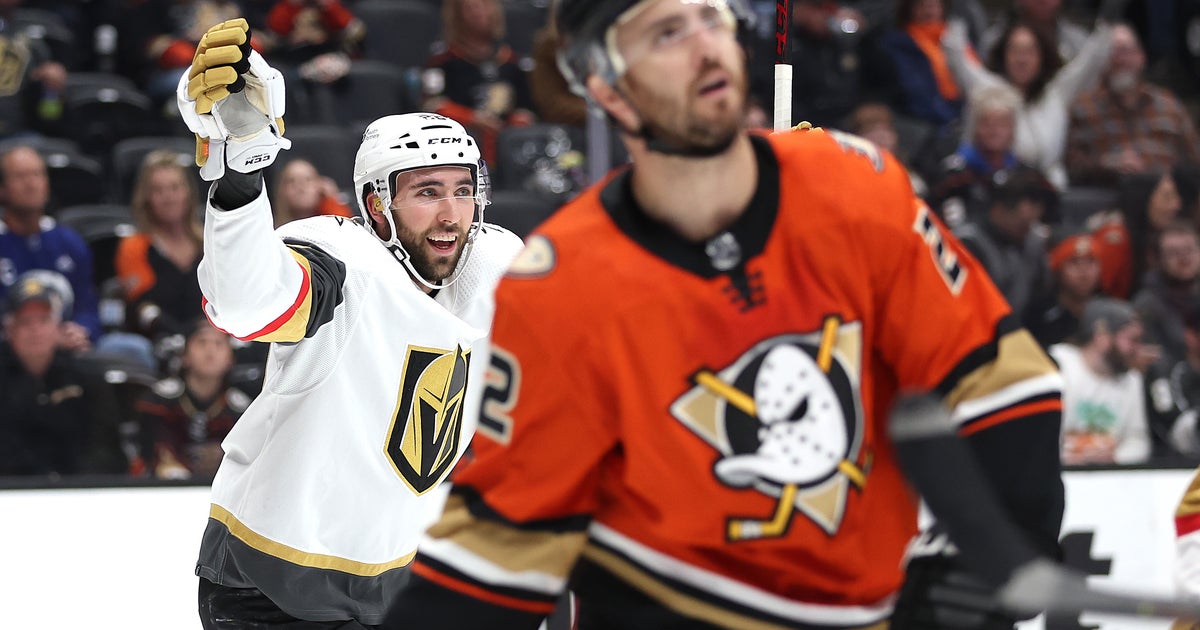 Roy's 2 Goals In Big 2nd Period Send Knights Past Ducks, 5-4 - CBS Los ...