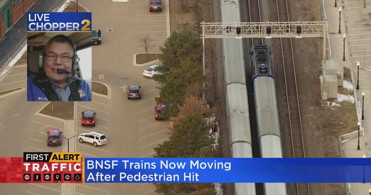 Pedestrian hit by Metra BNSF train near LaGrange; extensive delays expected - CBS Chicago