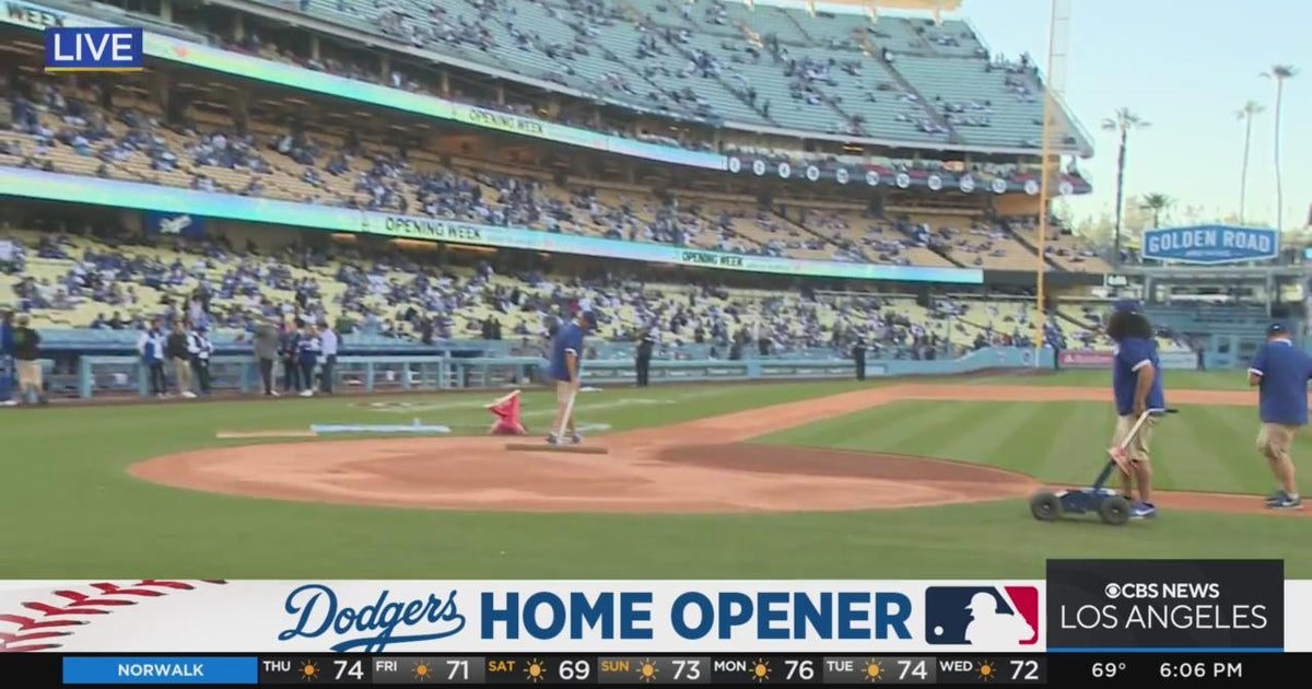 Opening Day ceremonies begin at Dodgers Stadium for home opener - CBS ...